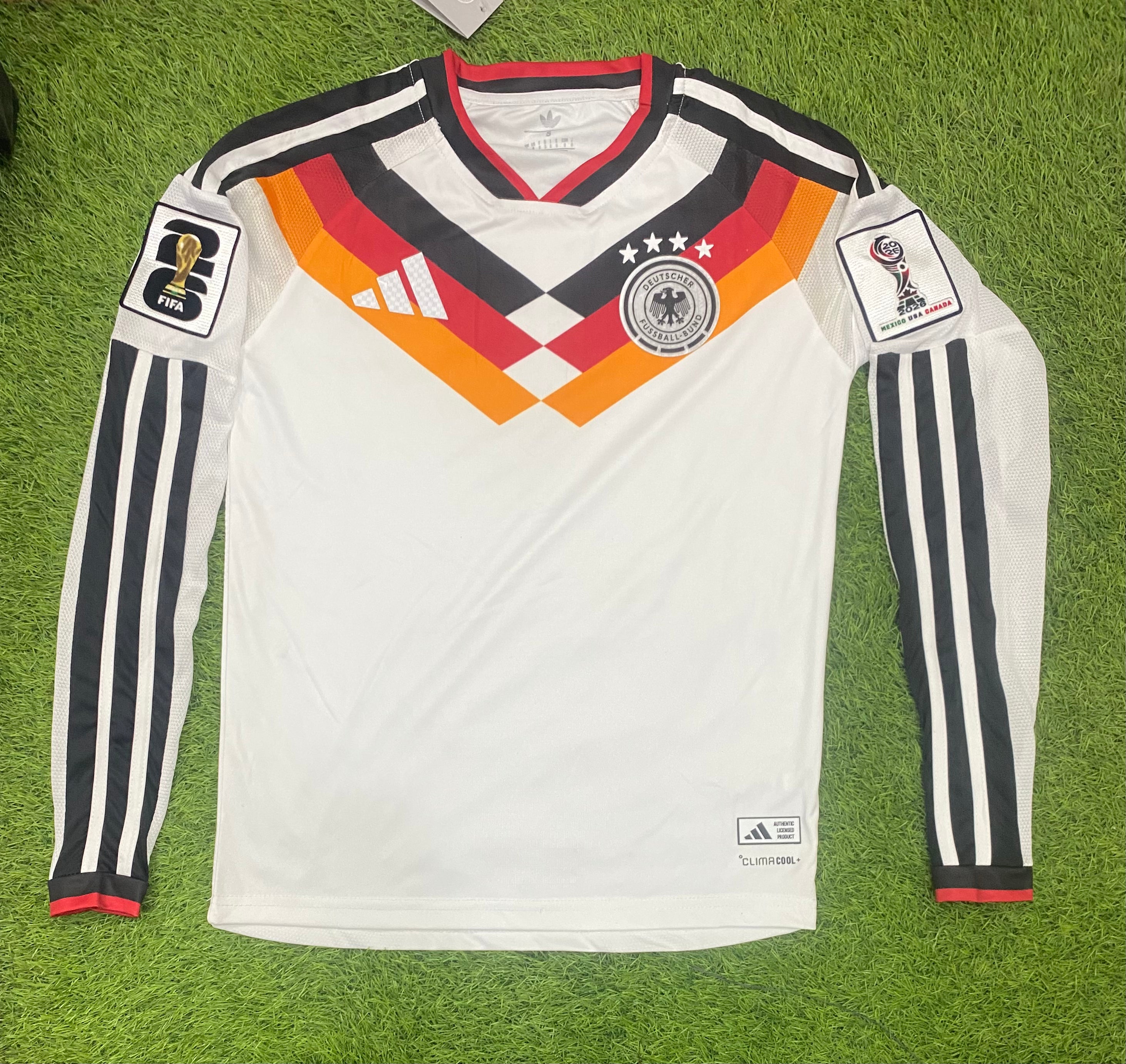 Germany Home Worldcup 2026 Player Version Logos (full sleeves) – Wearsium